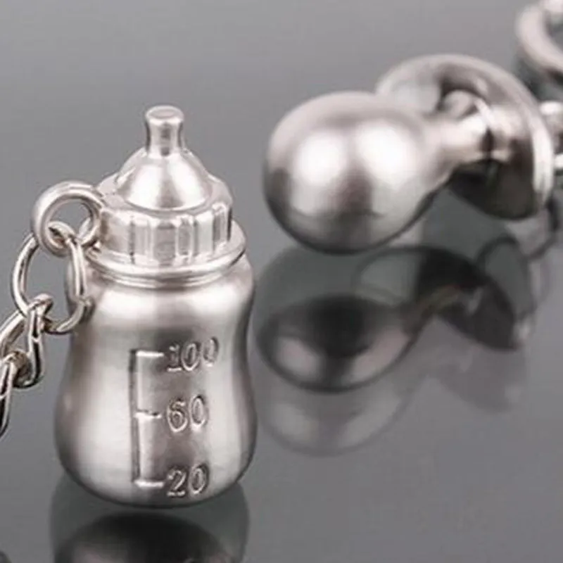 Pacifier Bottle Keychain Wholesale Wedding Favors Miniature Baby Bottle ...