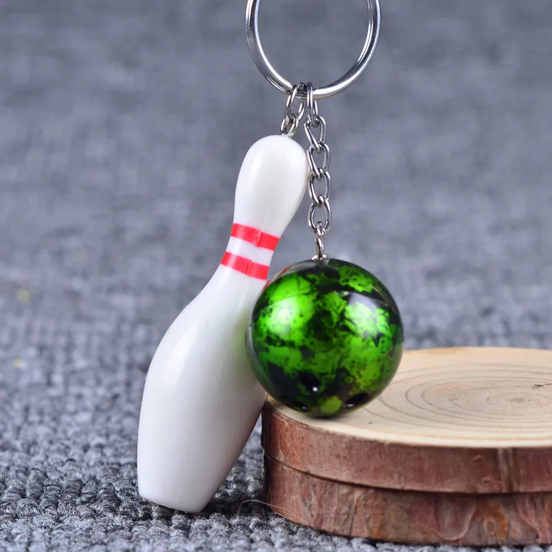 New Metal Bowling Ball Key Chains Fashion Novelty Sports Key Rings ...