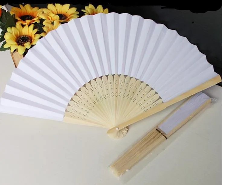 Wedding White Paper Hand Fans 21 Cm... From Lindsay_sz, $0.81 | DHgate.Com