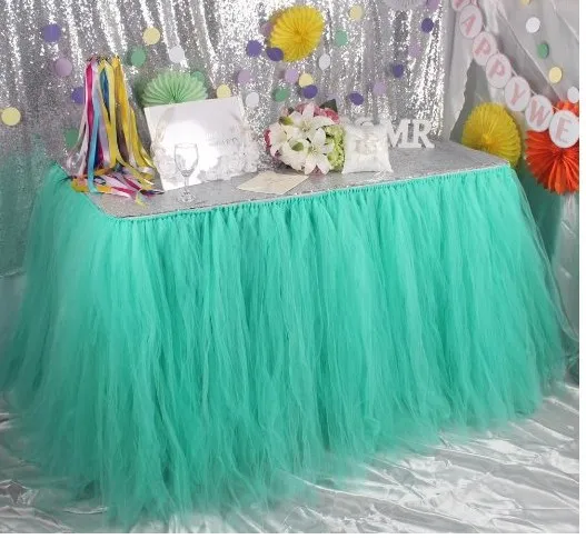 Custom Tulle Tutu Table Skirt For Weddings And Birthday Parties 2024 ...