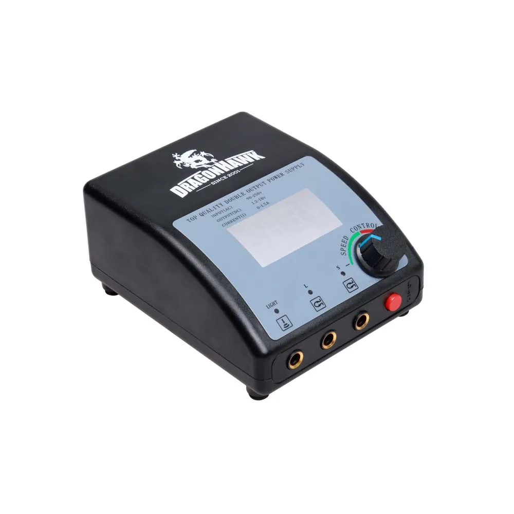 DHgate.com:Dragonhawk Professional P027-1 Dual Tattoo Power Supply with ...