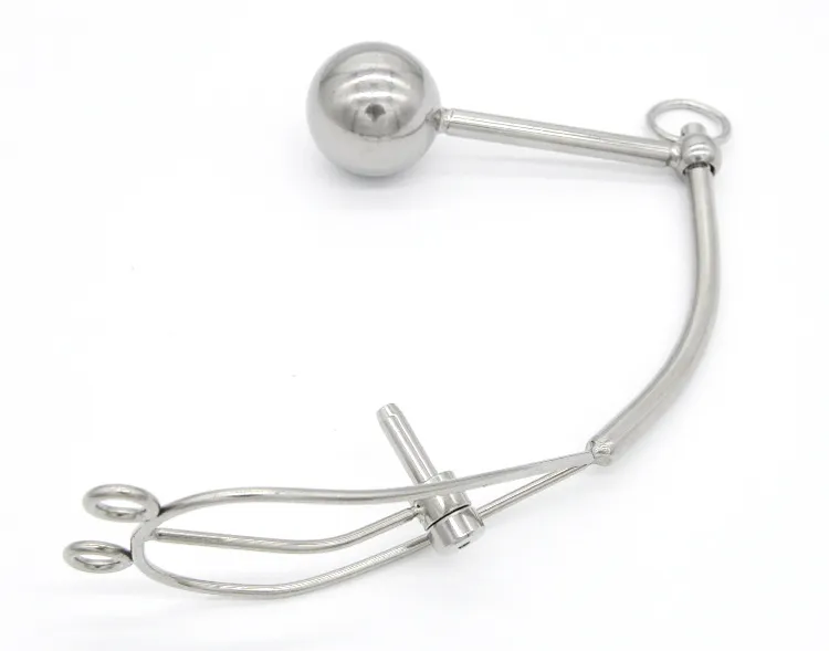 Woman Metal Urethra Tube Anus Bolt Chastity Lock Pants T Type Stainless ...