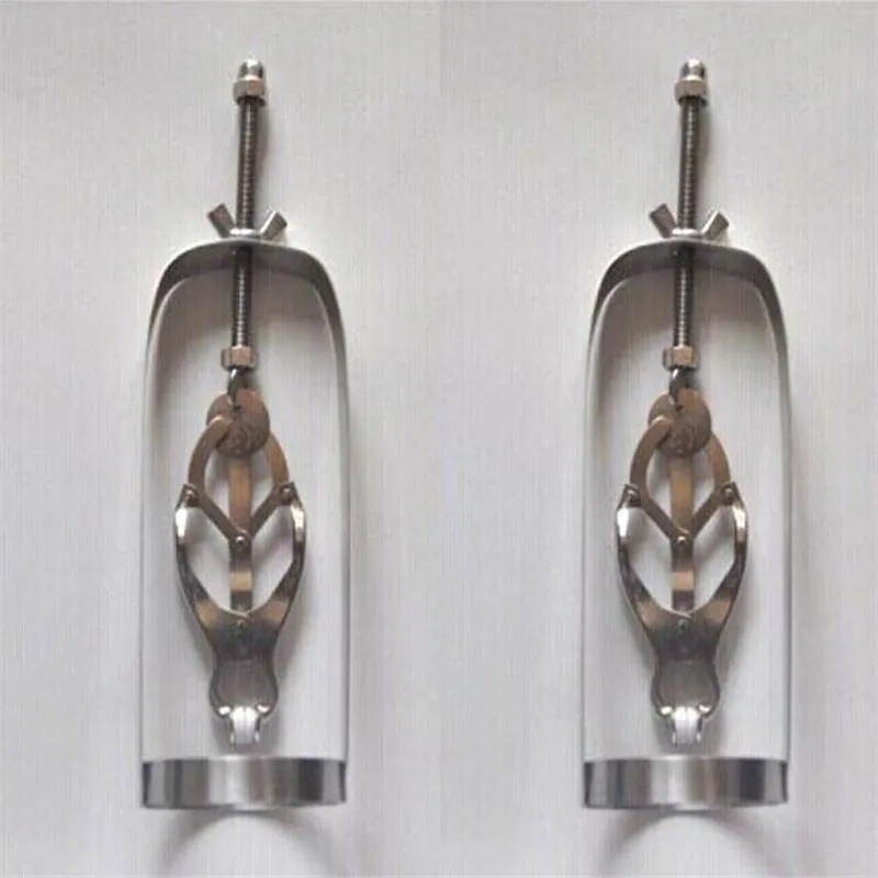 Metal Nipple Clamps Breast Cage Clover Clamps for BDSM Fetish Play ...