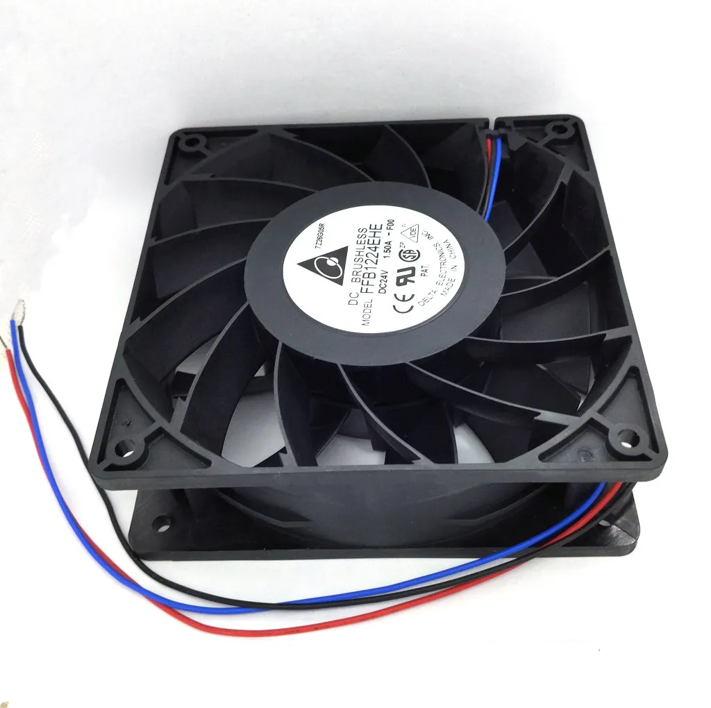 DELTA FFB1224EHE F00 120mm X 120mm X 38mm 24V 1.5A Cooling Fan High ...