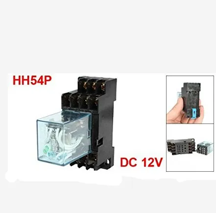 Wholesale Mini Power Bimetallic Overload Relay With 14 Pins And DYF14A Base Socket 12V DC/24V ...