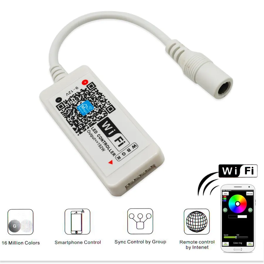 Smart WiFi LED Controller DC 5 28V Control RGB LED Strip Lights From ...