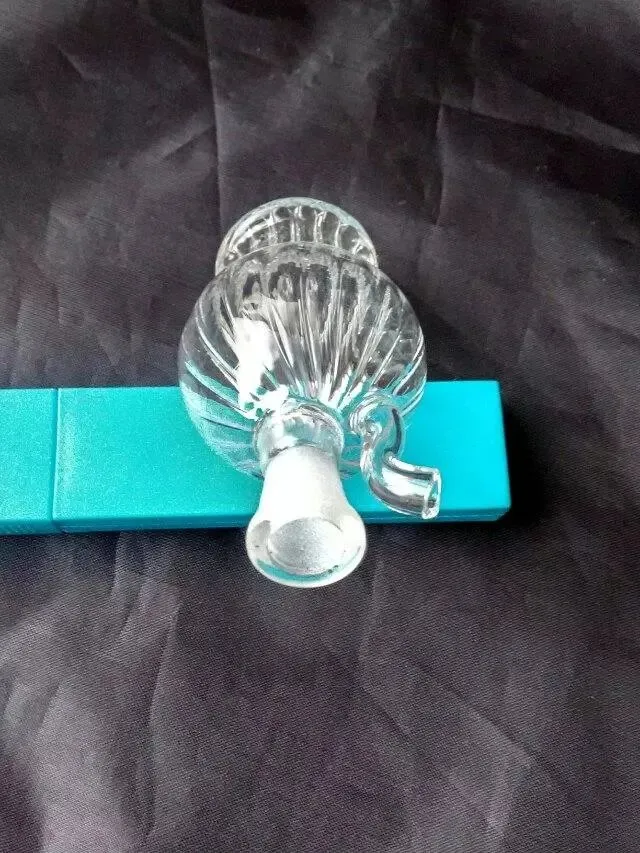 Dropshipping Round Ribbed Base Hookah Glass Bong Accessories Colorful ...