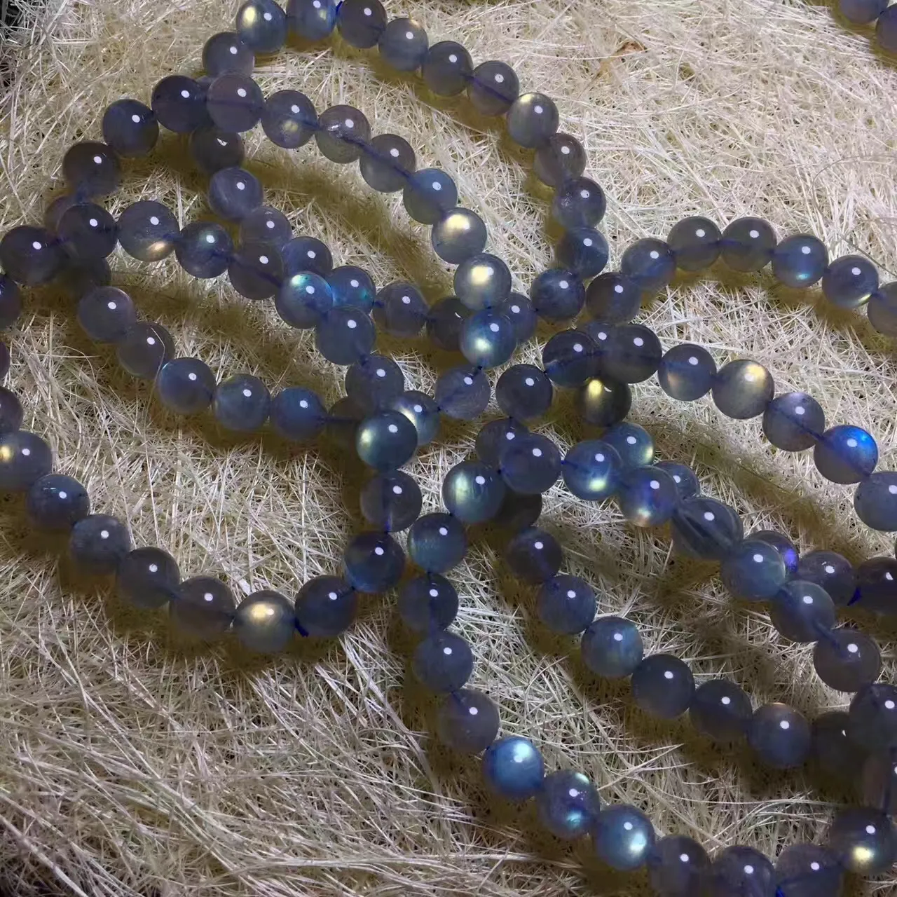 Moonlight Stone Natural Crystal Bracelet with Natural Blue Light ...