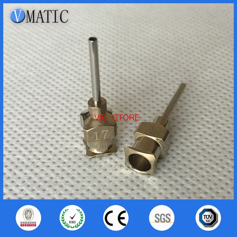 Wholesale 0.5 Inch Tip Length 17G All Metal Tips Blunt Stainless Steel Glue Dispensing Needles ...