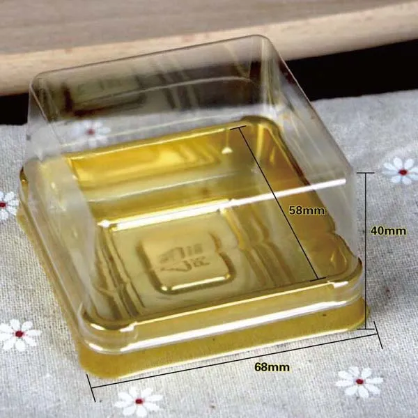 DHgate.com:Mini Clear Plastic Cake Boxes - 50 Sets of 6x4cm for Muffin ...
