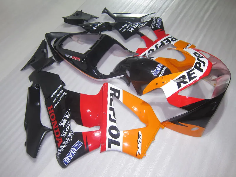 Injection Molding Fairing Kit For Honda CBR900RR 00 01 Yellow Red Black ...