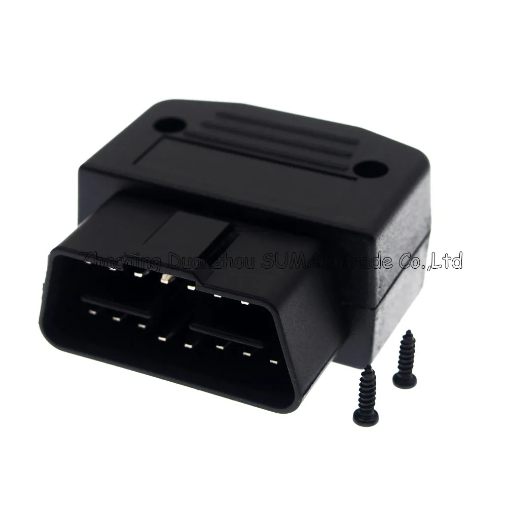 High Quality 16 Pin OBD2 Male Plug Connector For ECU Mbps Speed Test ...