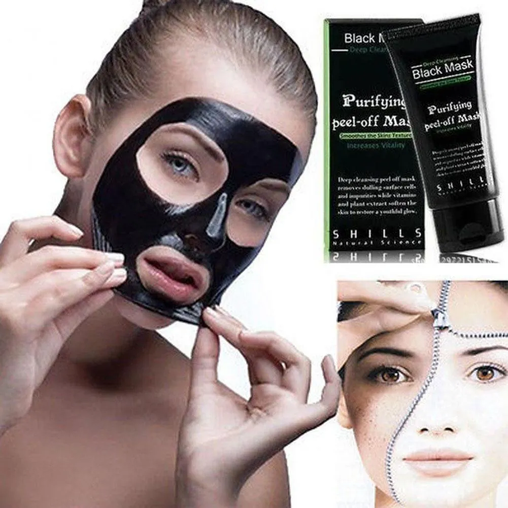 Black Mask For Blackheads Purifying Facial Peel Off Mask For Deep Pore ...