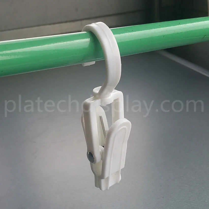 Wholesale Plastic POP Hanging Sign Display Clamps Rotatable Clips With ...