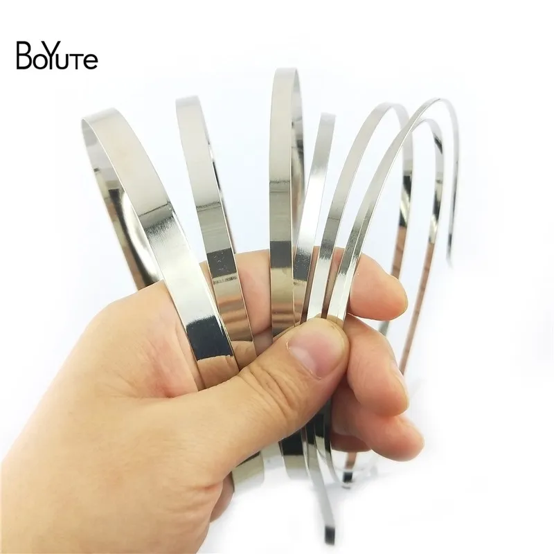 Metal Hair Bands For Women BoYuTe 2 10MM Width Stainless Steel Hairband ...