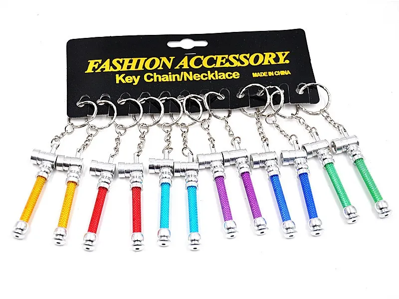 TOPPUFF Wholesale Alluminum Mini Smoking Pipe Keychain Ultra Small ...