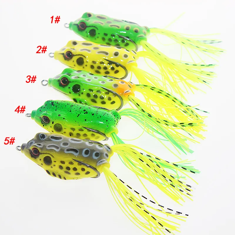 Freshwater Fishing Lure Floating Frog Baits, Realistic Topwater Soft ...