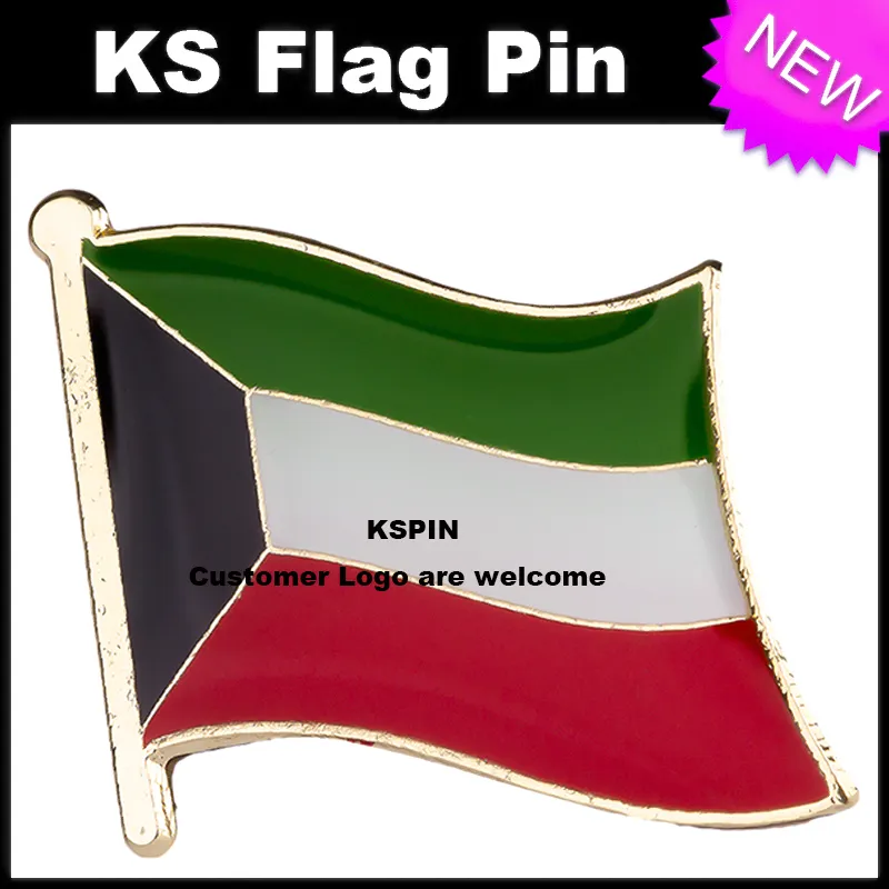 DHgate.com:Enamel Kuwait Flag Lapel Pin with Butterfly Clasp, Patriotic ...