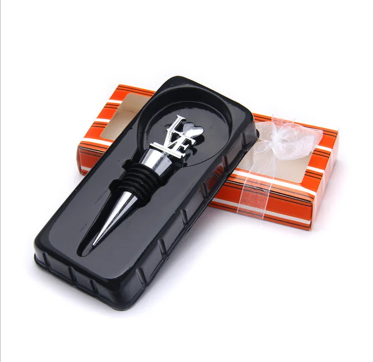 Romantic Letter LOVE Red Wine Bottle Stoppers Bottle Stopper Creative ...