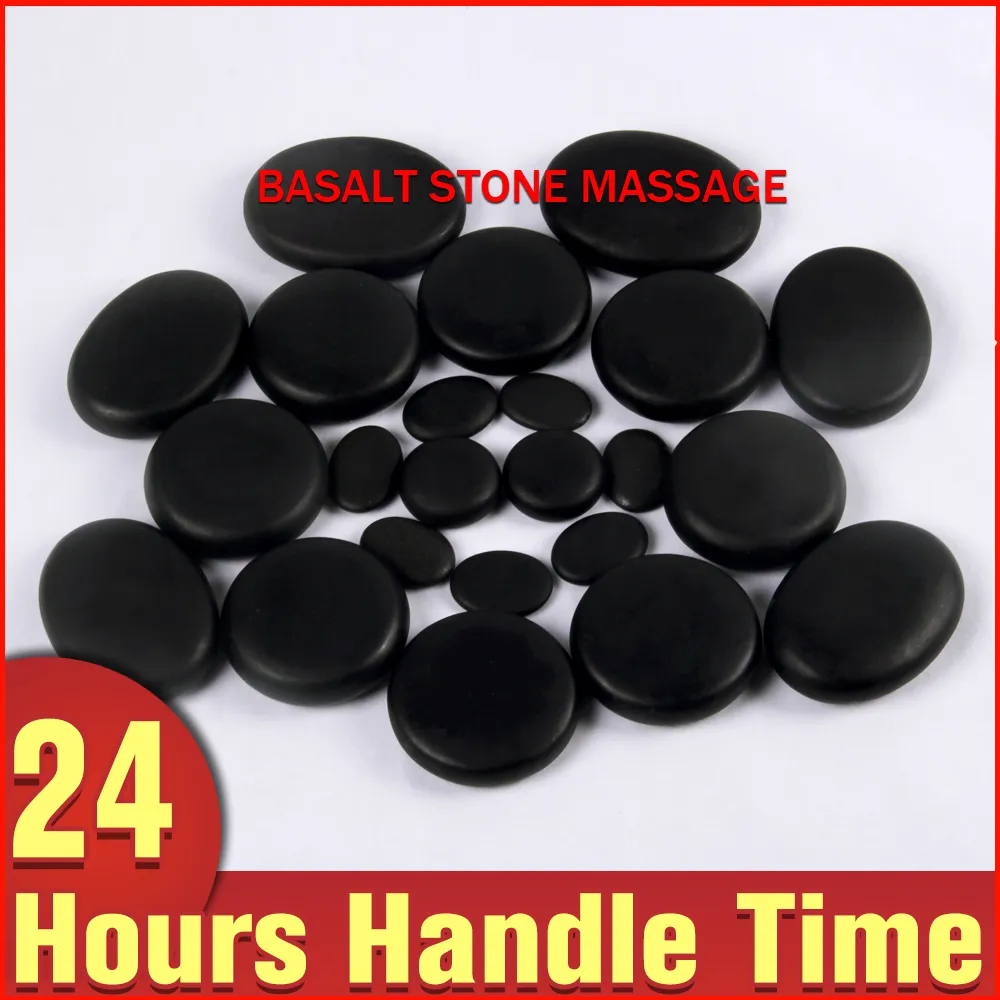 DHgate.com:28pcs Massage Stones Set, Hot Spa Basalt Stone for Back Pain ...
