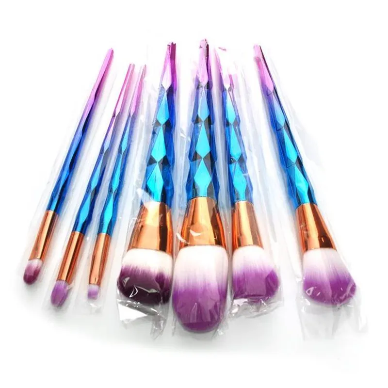 Diamond Shape Thread Makeup Brushes Professional Brushes Fiber Brush ...