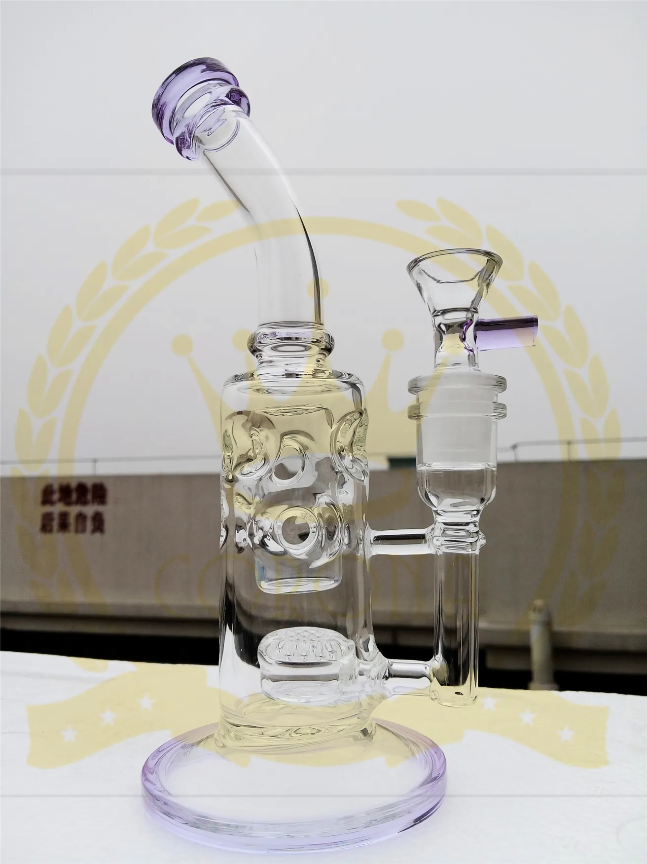 Toro Glass Bongs Hookah Oil Rigs Klein Recycler Mini Bong Hookahs 2 ...