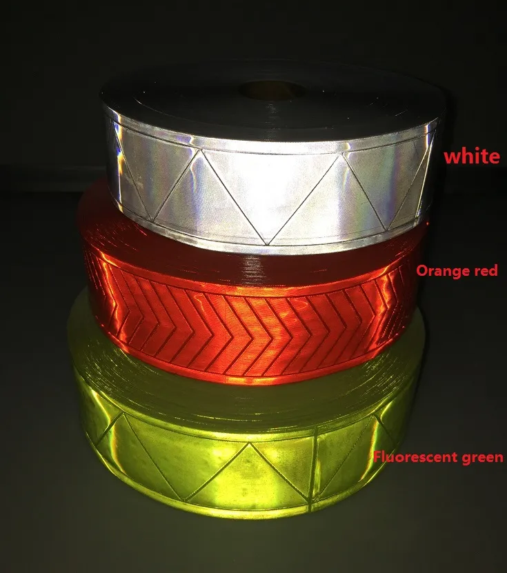 High Visibility Reflective Tape - 5cm x 50m PVC Warning Tape for Safety ...