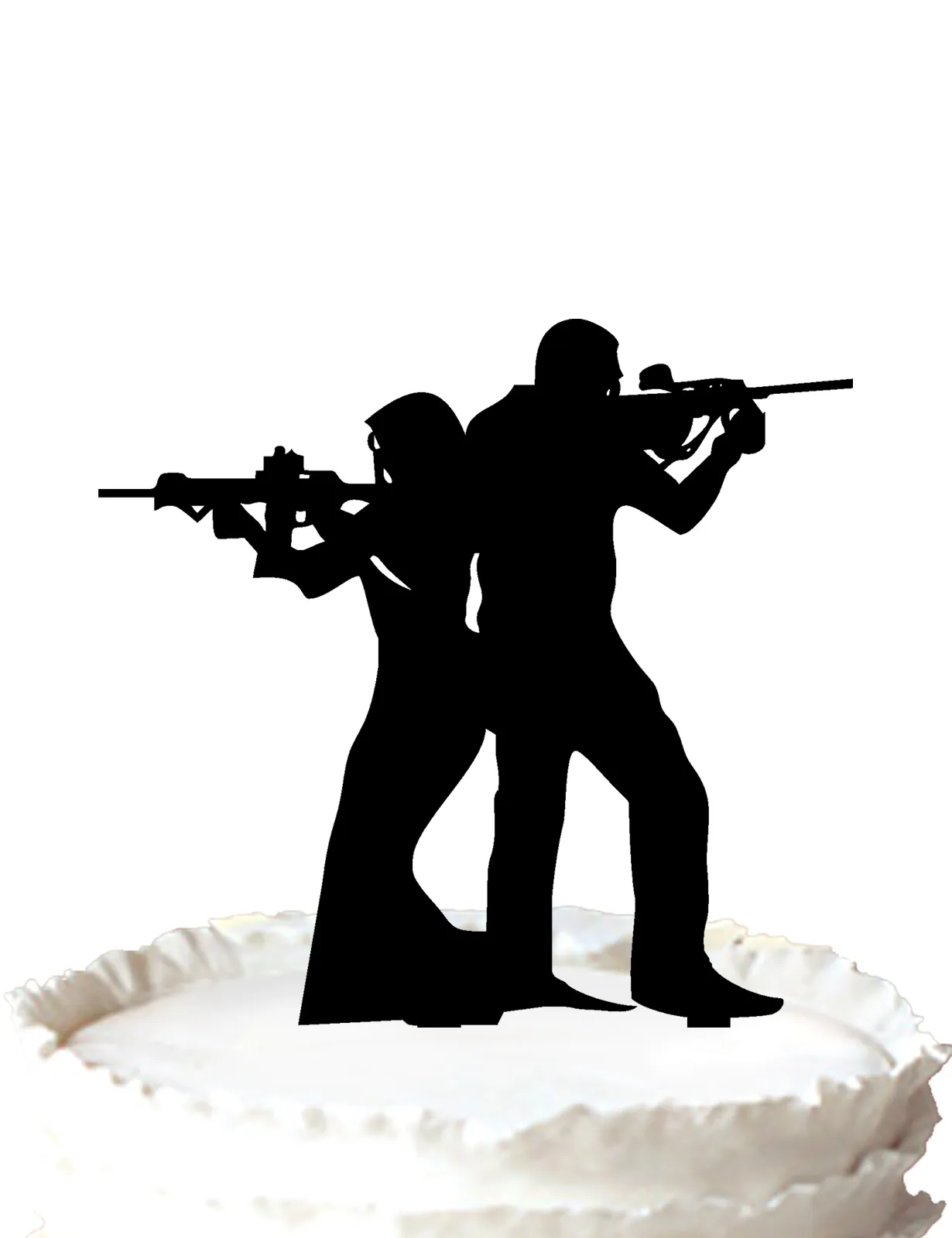 Gun wedding cake toppers | Beachweddingtips.com