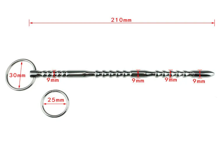 Urethral Sound Dilator Plug Stainless Steel Male Beads Urethral Sounds ...
