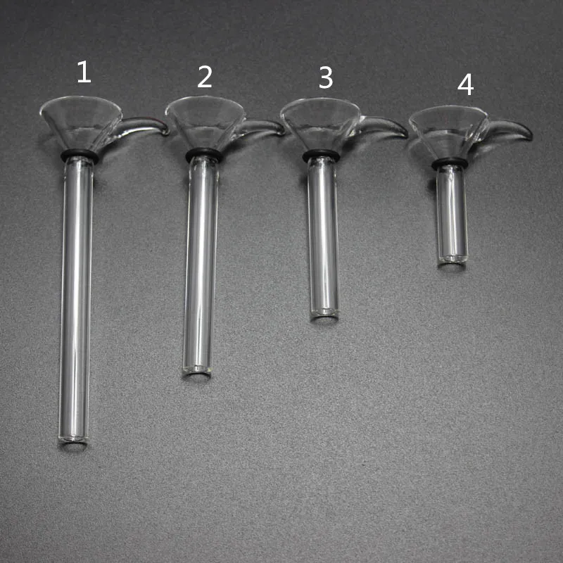 Glass Stems Slider Funnel: 4 Styles Glass Stem With Handle, Male Stem ...