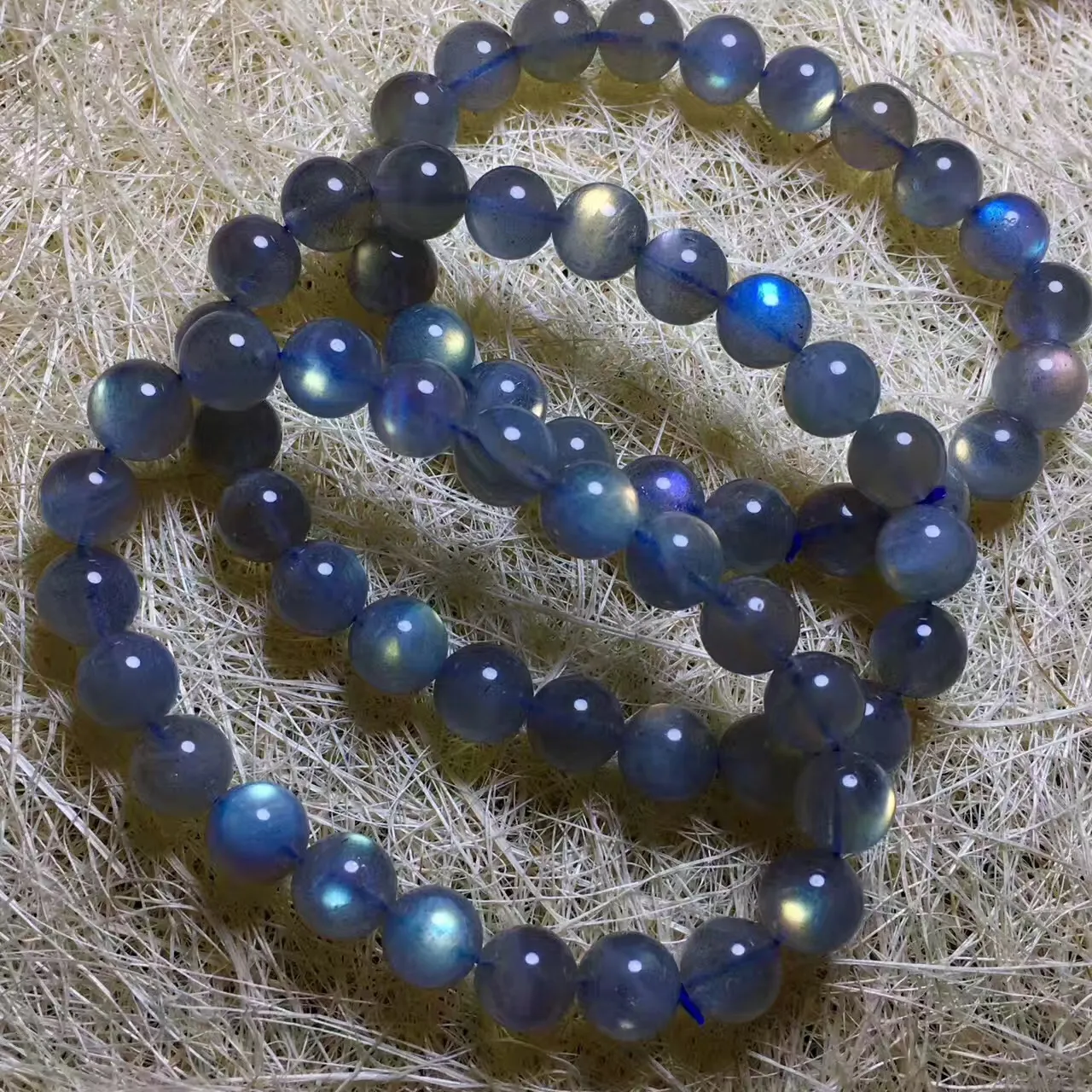 Moonlight Stone Natural Crystal Bracelet with Natural Blue Light ...