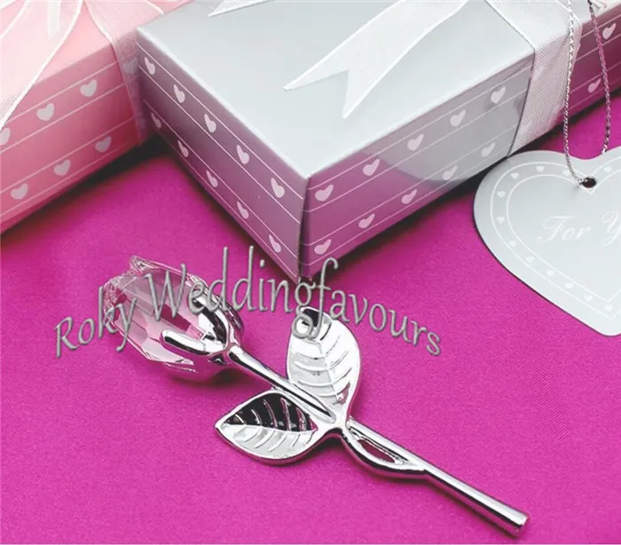Mini Crystal Rose Favors Artificial Flowers Gift Bridal Shower ...