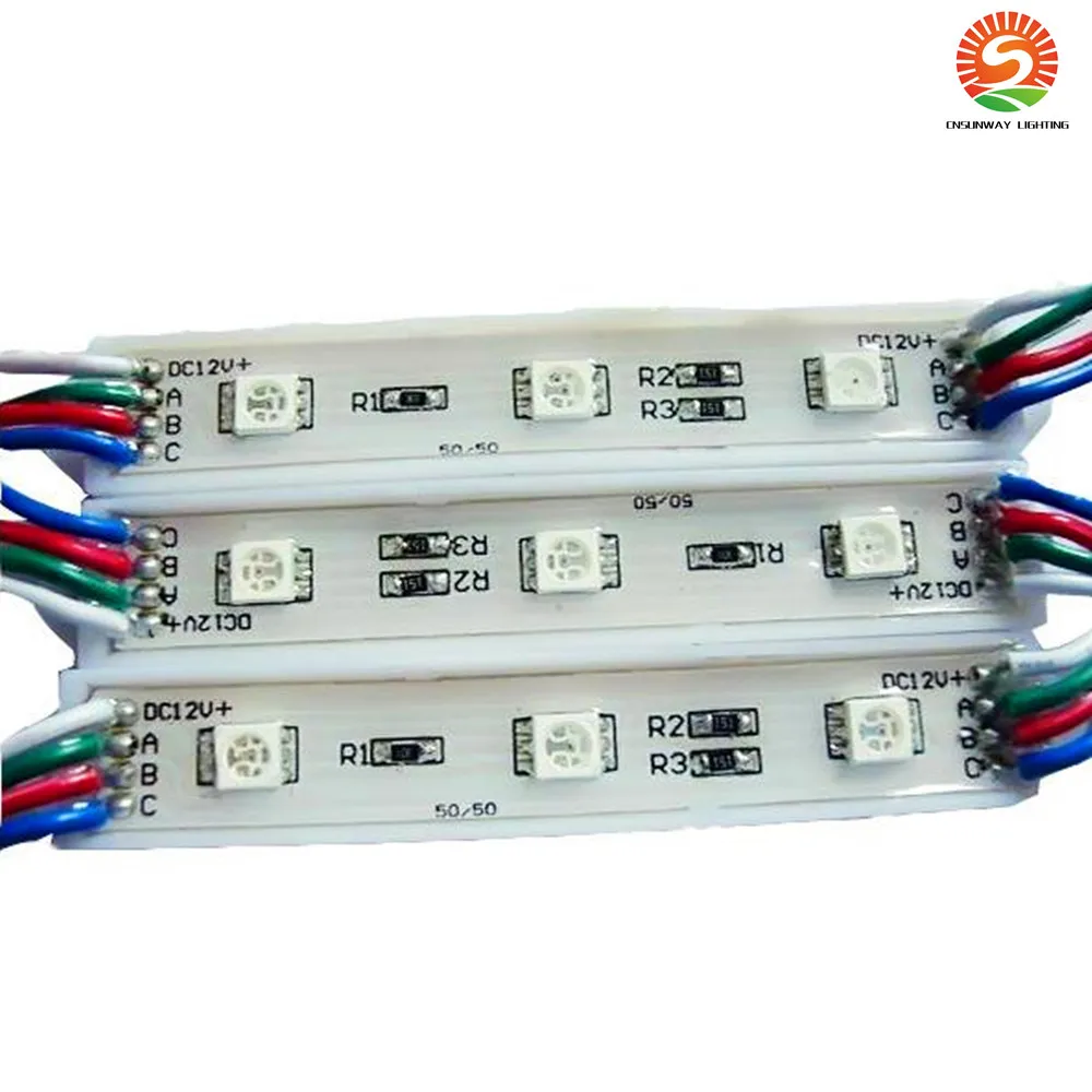 SMD Module LED: Waterproof 12V LED Strips With 5050 SMD LED, RGB LED ...