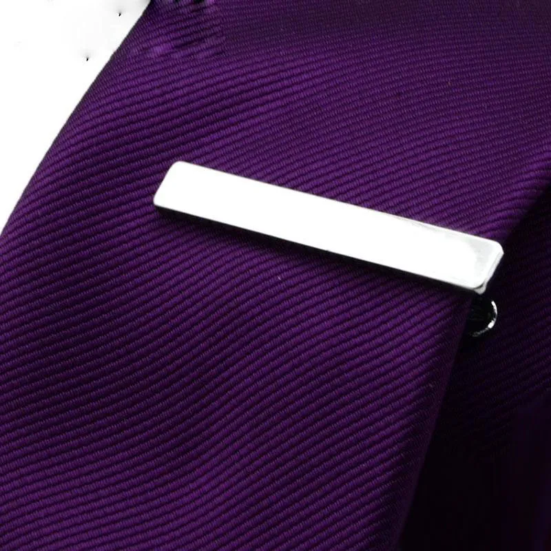 Long 4 Cm 10 Model High Quality Retail Short Silver Men Metal Necktie