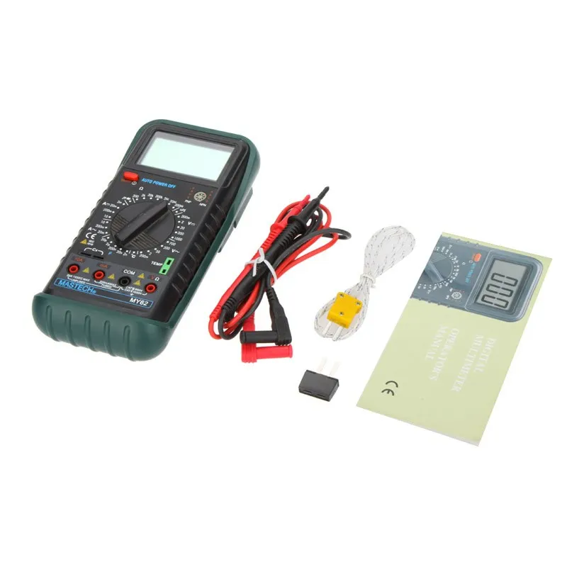 Digital Multimeter 2024 Pro Handheld DMM W/Temp, Capacitance & HFE Test ...