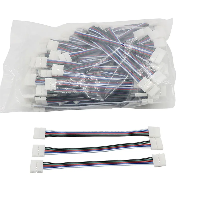 LED Strip Connector 5 Pin, RGBW Wire Solderless RGBW Extension Cable ...