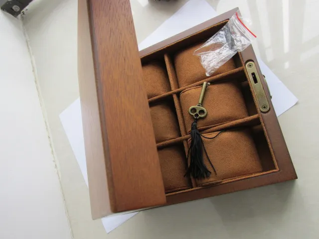 Vintage Wristwatch Collection Case High Quality Dustproof Solid Wood ...