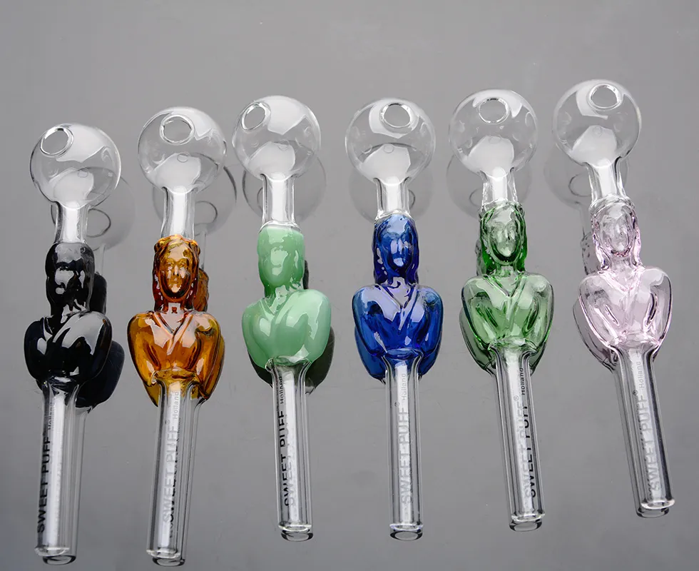 Wholesale Colorful Mini Glass Pipes With Handle Ideal For Smoking, Oil ...