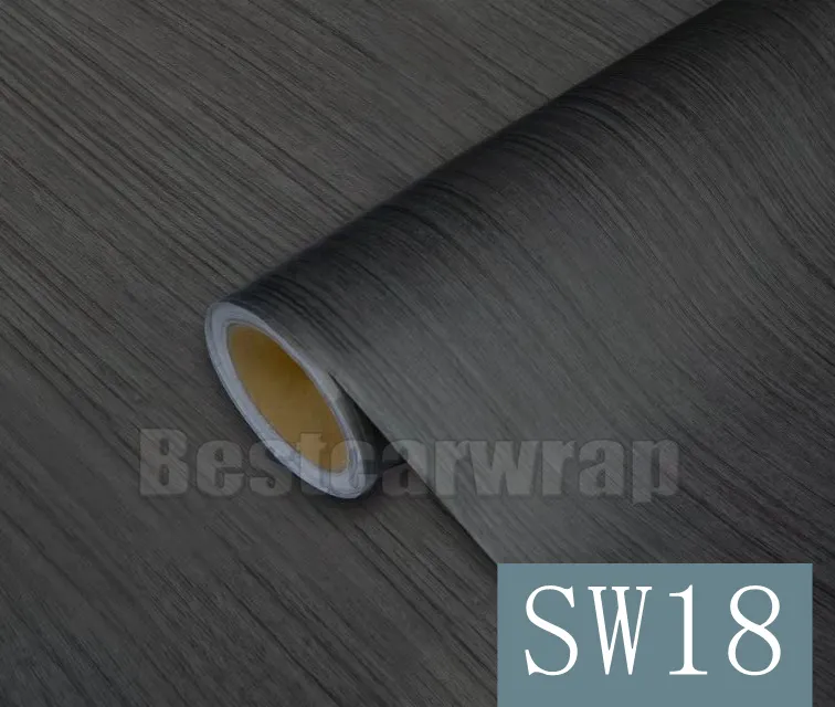 Teak Dark Wood Grain Vinyl Wrap 1.22x50m/Roll For Wall, Table, Cupboard ...