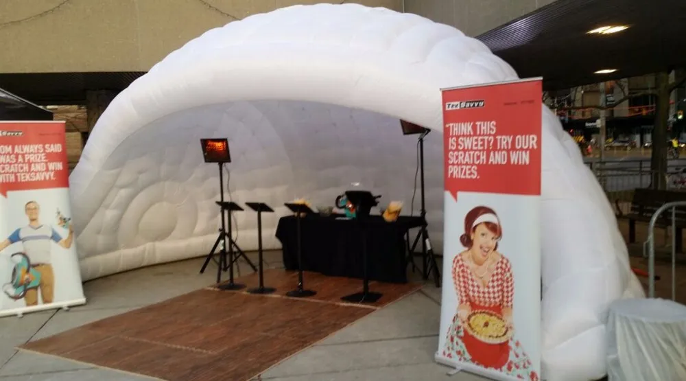Inflatable Air Tent Semicircle Dome: PVC Outdoor Event Igloo Tent ...
