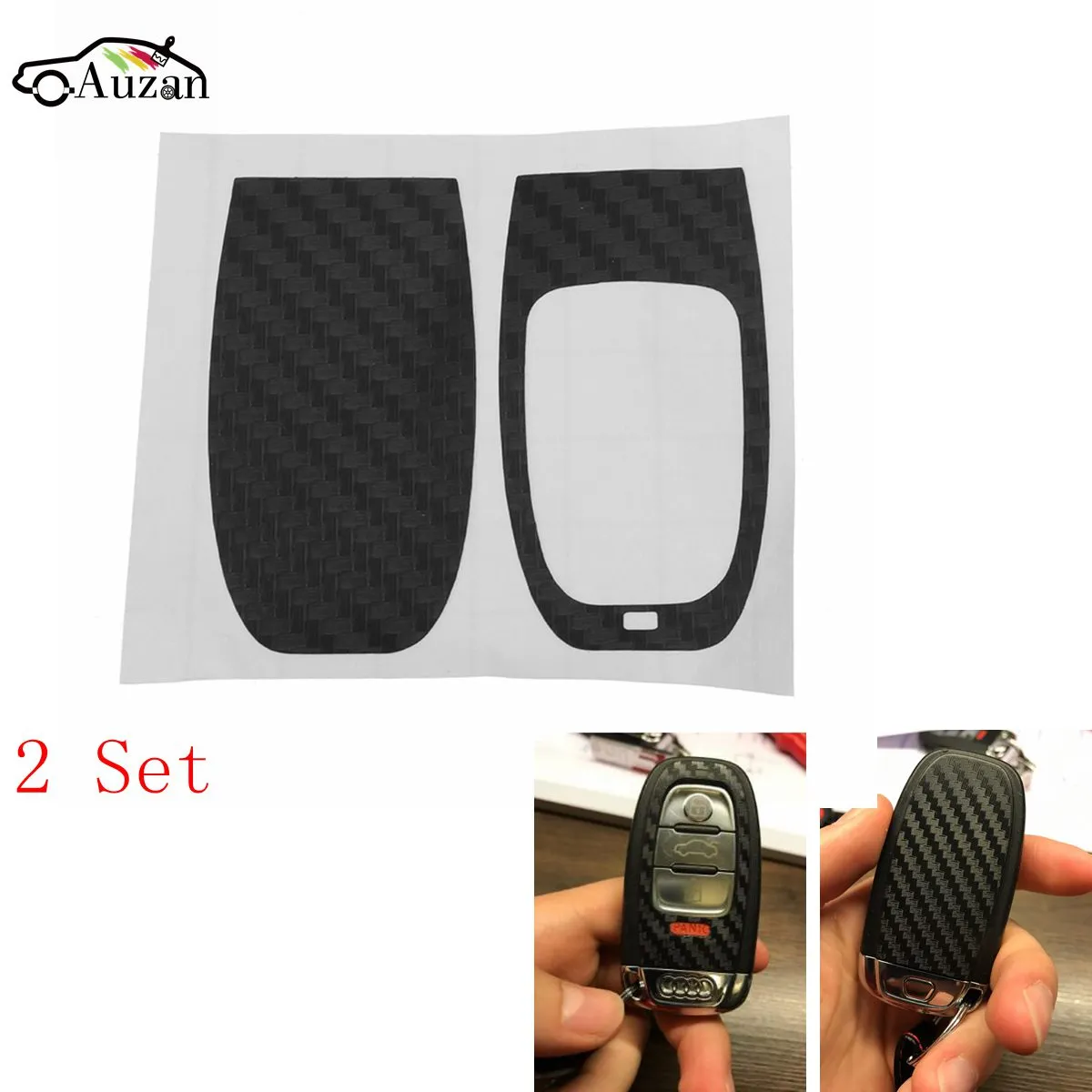 Carbon Fiber Car Key Sticker For Audi A4 A6 Rs4 A5 A7 A8 S5 Rs5 8t Q5 ...