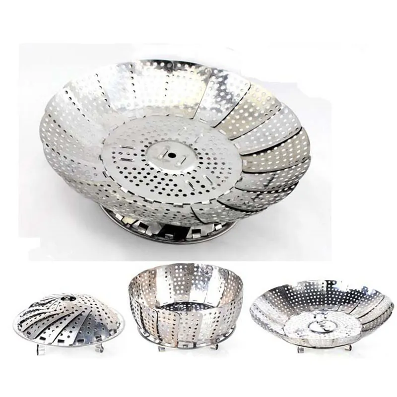 Stainless Steel Collapsible Steamer Basket Expandable Food Steamer For ...