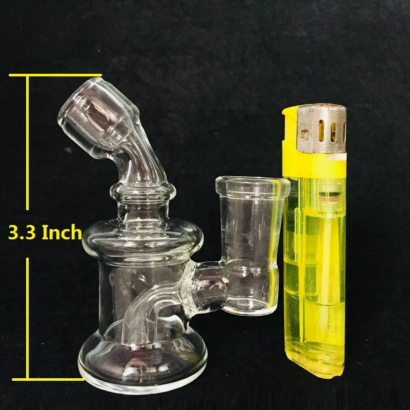 Dropshipping Mini Glass Oil Nano Rigs Bong 3.3 Inch Female Pyrex Water ...