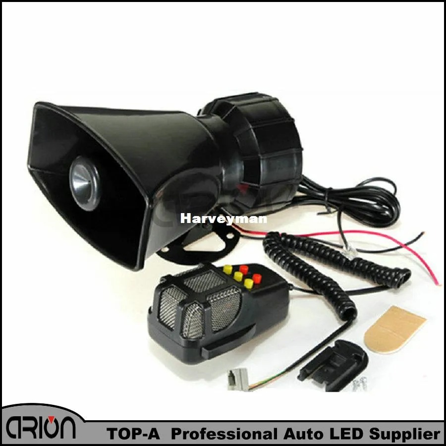 Car Alarm Sirens: 80W Vehicle Emergency Sound System Loud Car Alarm ...