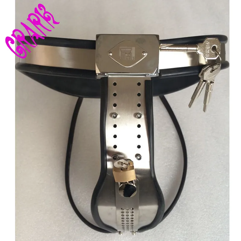 Stainless Steel Y Type Female Chastity Belt With Anal And Pussy Plugs