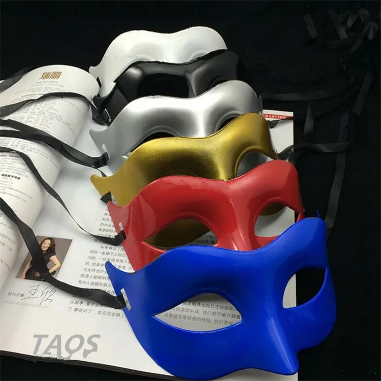 Half Face Mask Halloween Masquerade Mask Male, Venice, Italy Flathead ...