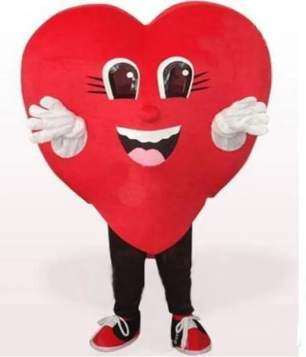 Adult Mascot Costume: Plush Red Heart Mascot Outfit... From ...