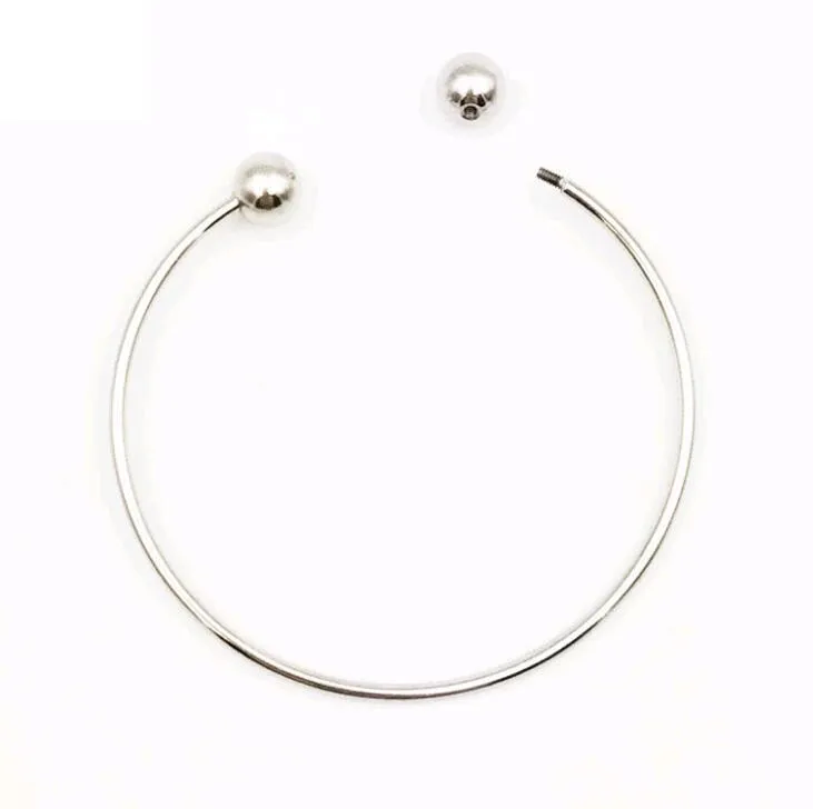 Women's Stainless Steel C Shaped Cuff Bangle With Customizable Screws ...