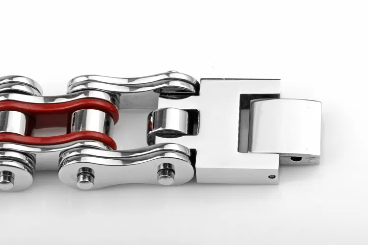 Punk Rock Jewelry Stainless Steel Bicycle Chain Bracelet Biker ...