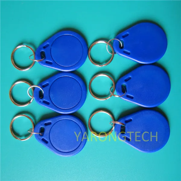 Blue IC Identification Door Entry Access Key Keyfob Card 13.56MHZ ...